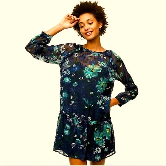 LOFT | Dresses | Loft Garden Floral Flounce Dress | Poshmark